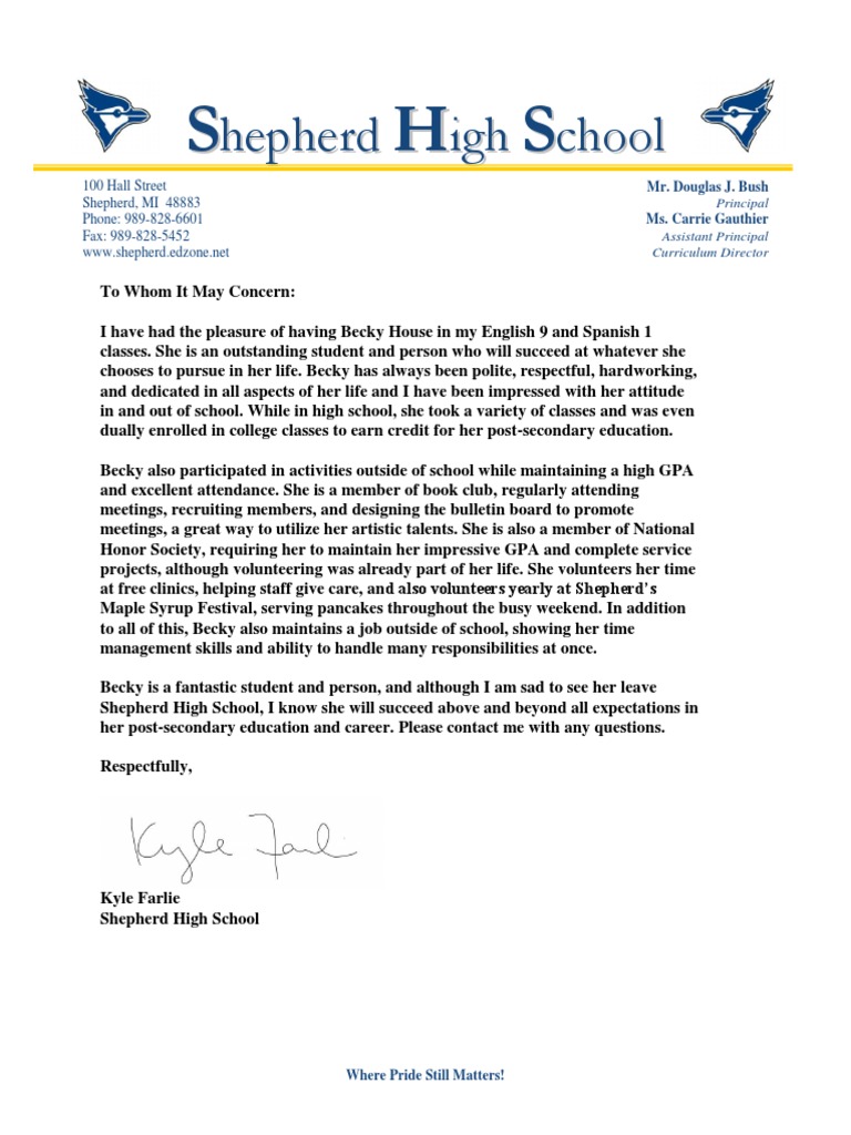 Rec Letter 3 | PDF