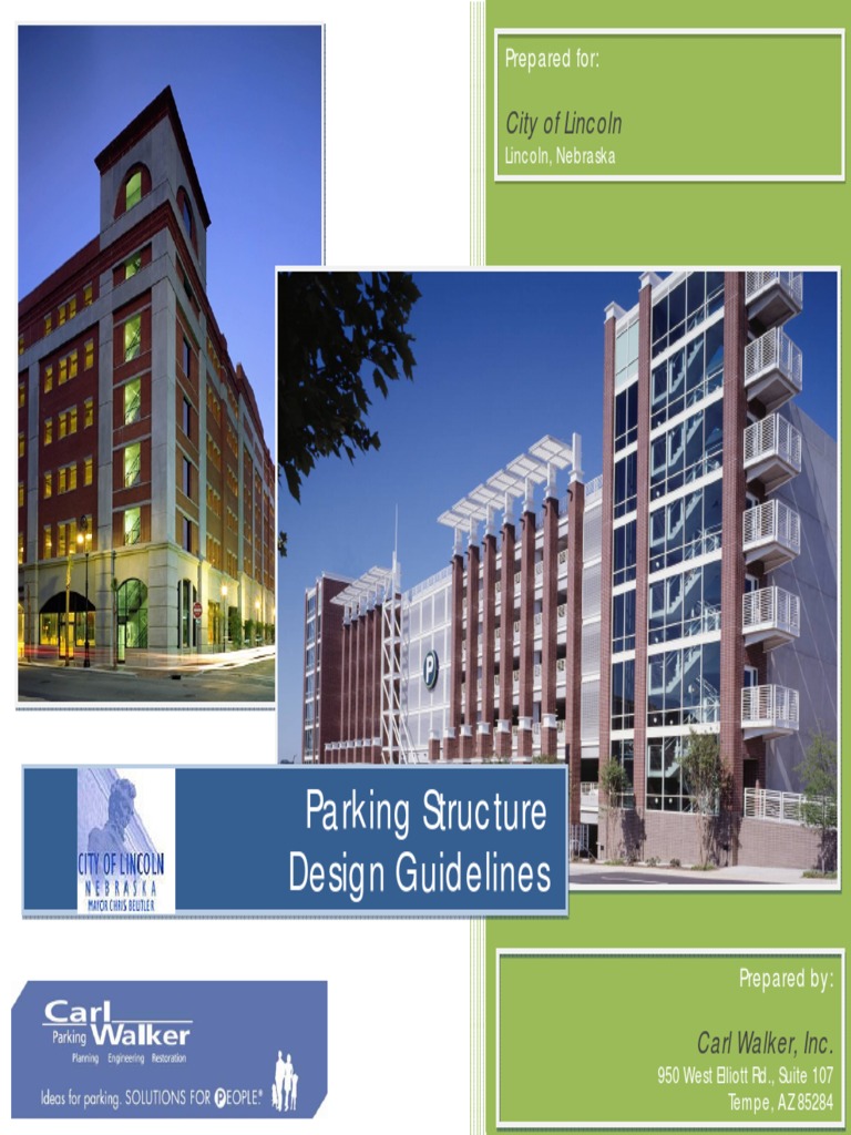 Parking Structure Design Guidelines | PDF | Construction Bidding | Lighting
