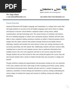 Advanced English 9 Course Overview | PDF | Test (Assessment) | Websites