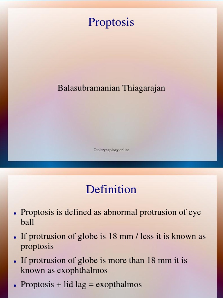 Proptosis | PDF | Primate Anatomy | Animal Anatomy