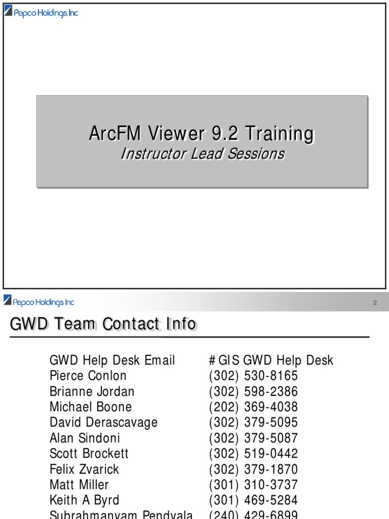 ArcFM Viewer Training | PDF | Page Layout | Portable Document Format