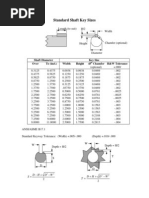 Keyway Dimensions | PDF | Metrology | Mechanical Engineering