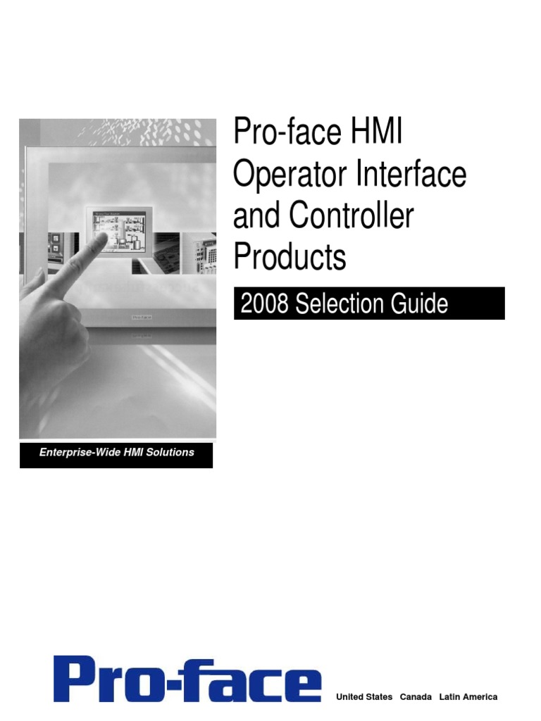 Proface HMI Selection Guide March 2008 | User Interface | Personal ...