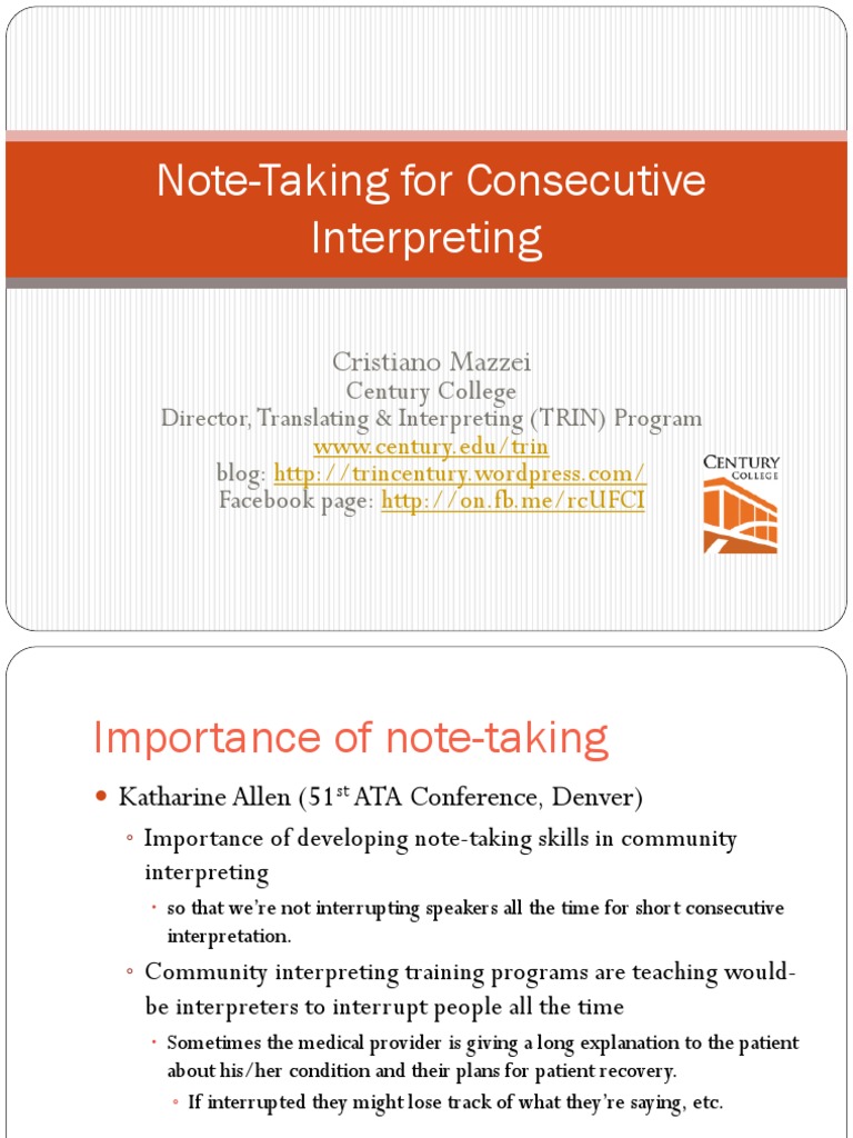 Note Taking (Rozan and Gile) | PDF | Language Interpretation | Central Banks