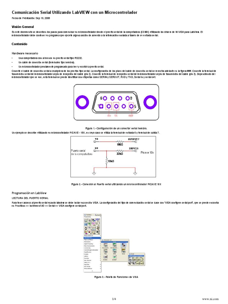 Comunicacion Serial Utilizando Labview Con Microcontrolador | PDF ...