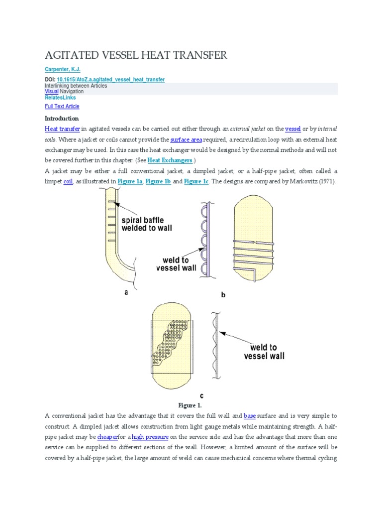 Agitated Vessel Heat Transfer | Heat Transfer | Viscosity