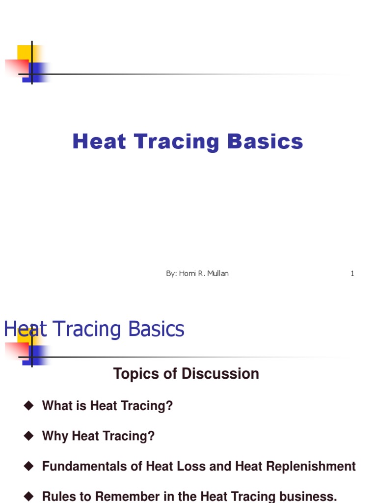 Heat Tracing Basics - SLIDES | PDF | Heat Transfer | Thermal Conduction