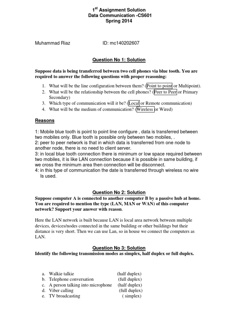 CS601 Assignment Solution Mc140202607 | PDF | Technology & Engineering