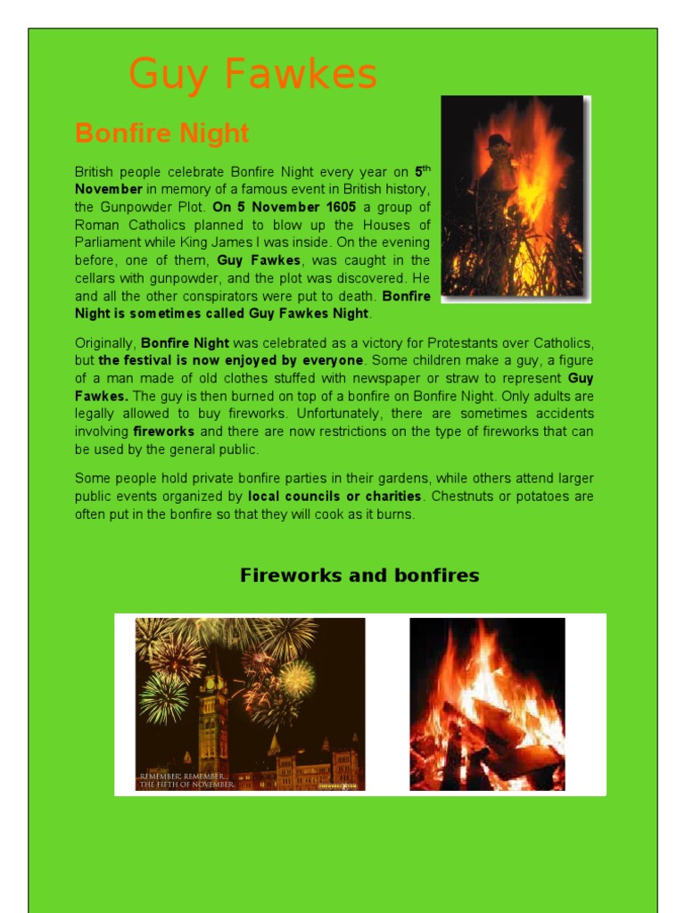Bonfire Night | PDF | Guy Fawkes