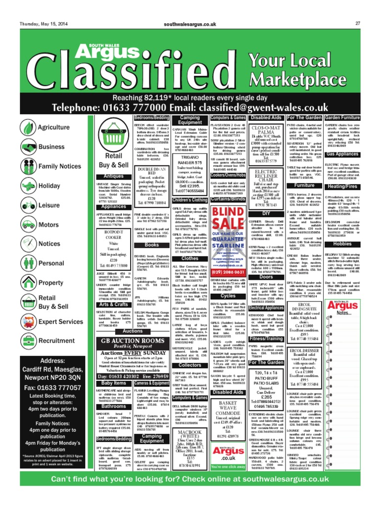 Classified: Your Local Marketplace | PDF | Copy Editing | Advertising