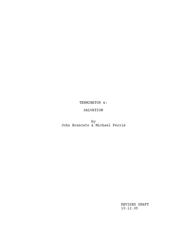 Terminator 4 Pdf Armed Conflict Nature