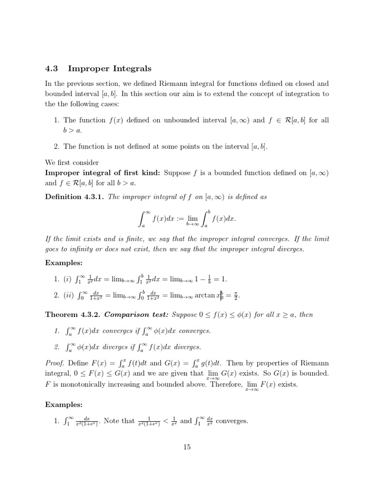 Improper Integral | PDF | Integral | Coordinate System