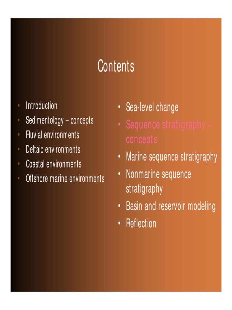 Sequence Stratigraphy Concepts | PDF | Stratigraphy | Sediment