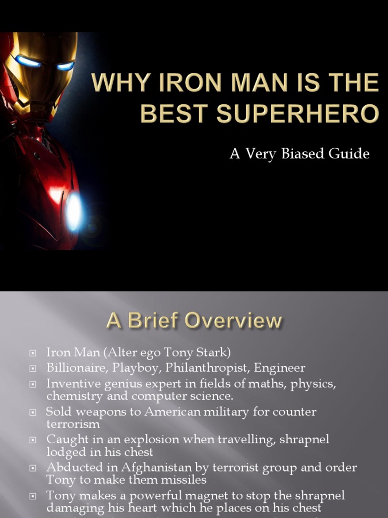 Iron Man Presentation | PDF | Weaponry | Nature