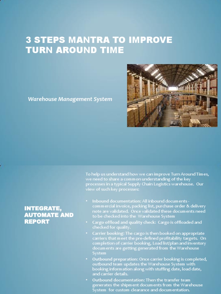 Warehouse Management System | PDF | Warehouse | Logistics