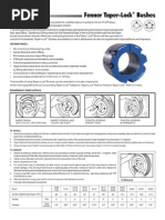 Taper Lock Bush Dimensions. | Screw | Mechanical Engineering