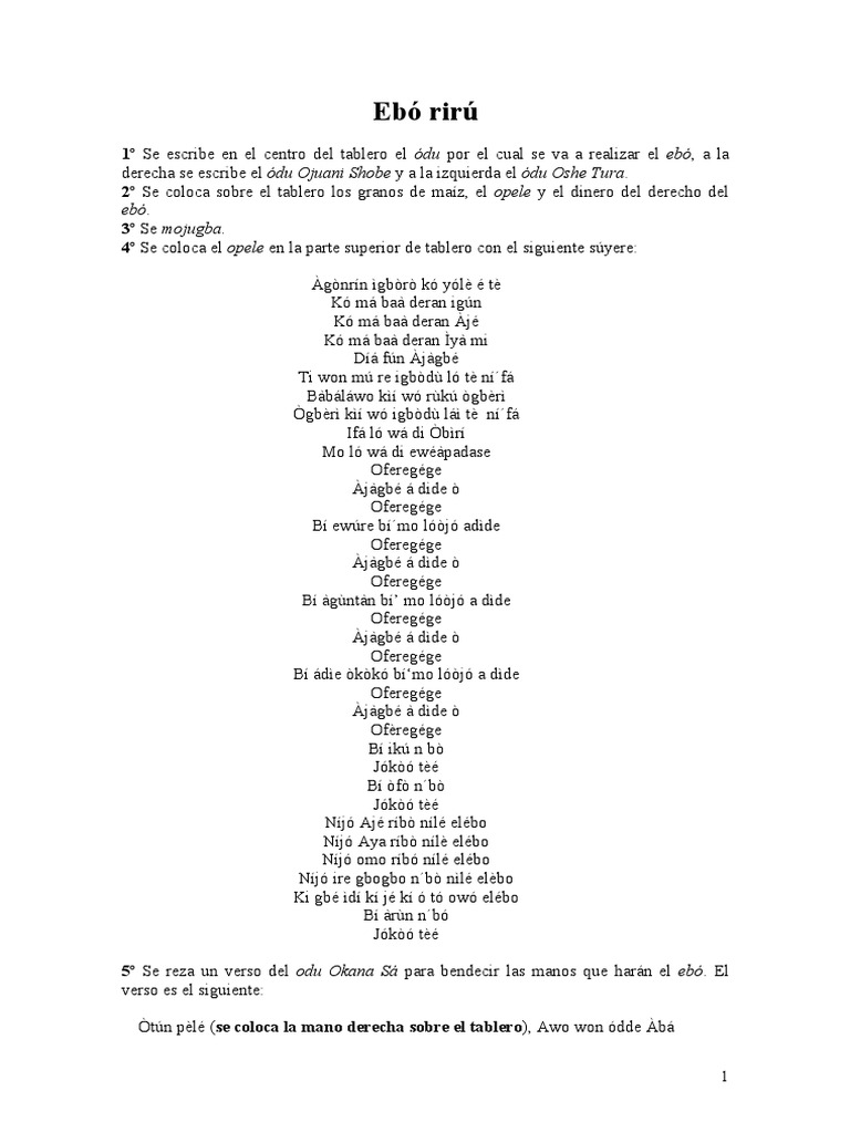 Ebo Riru | PDF