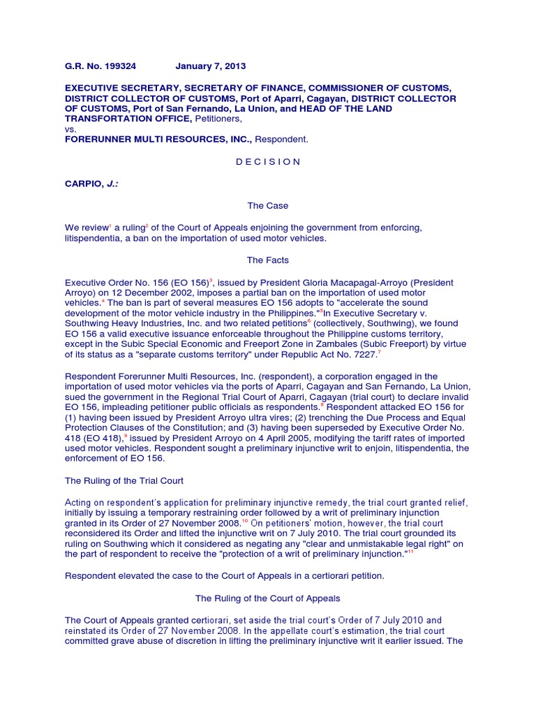 WPI CASES For Review | PDF | Injunction | Certiorari