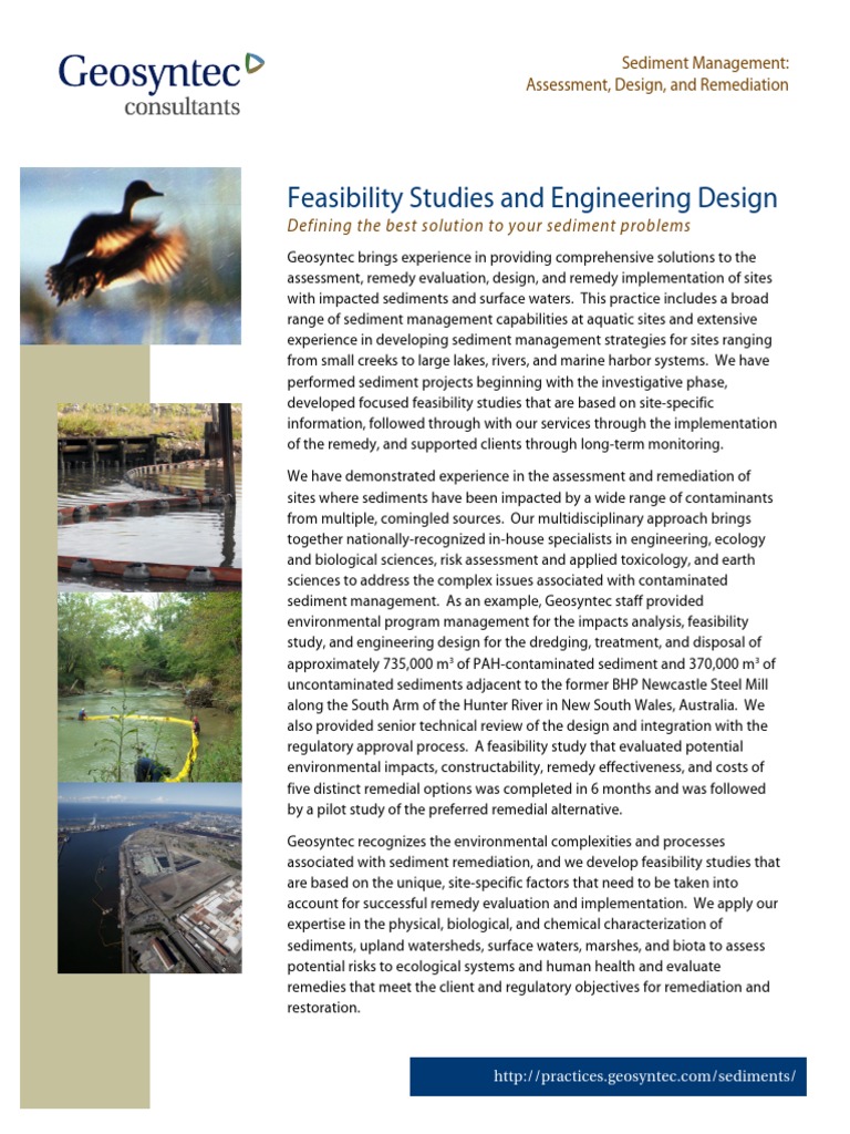 Geosyntec Feasibility Studies Design | PDF | Engineering Design Process ...