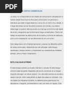 Guía de Carta Estilo Bloque Extremo | PDF