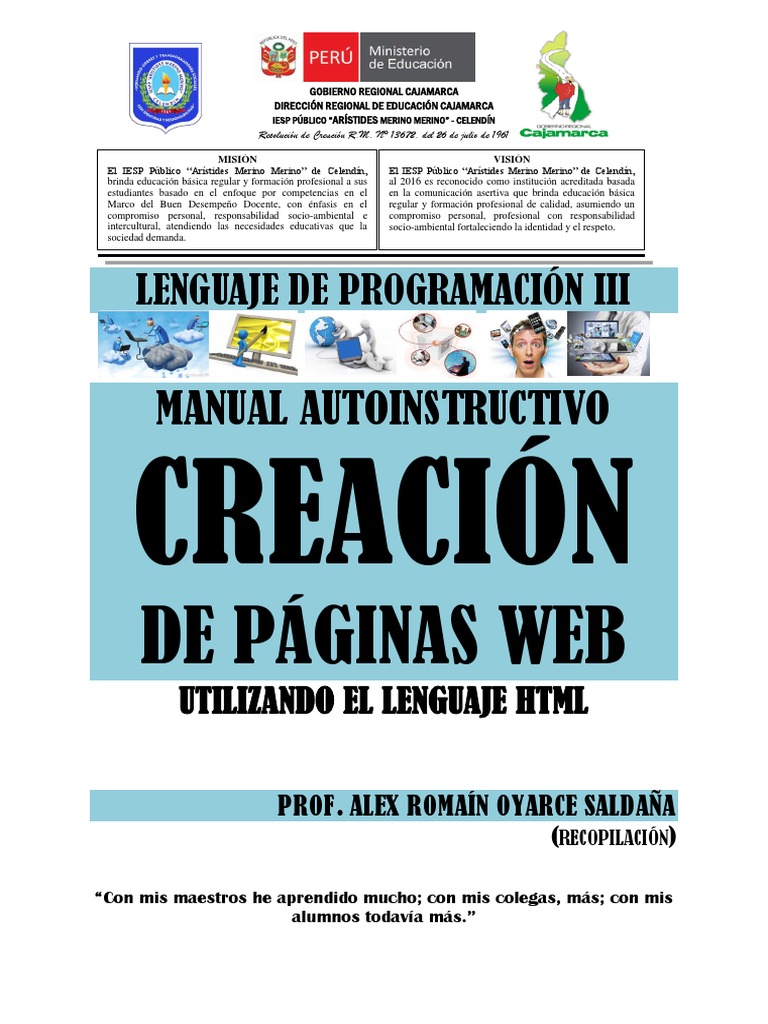 Manual básico de creación de páginas web.pdf | HTML | Localizador ...