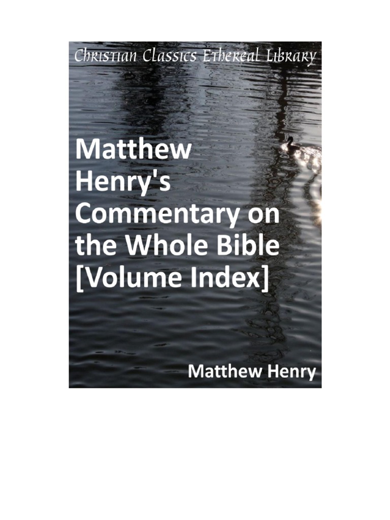 Matthew Henrys Bible Commentary | Saint Timothy | Bible