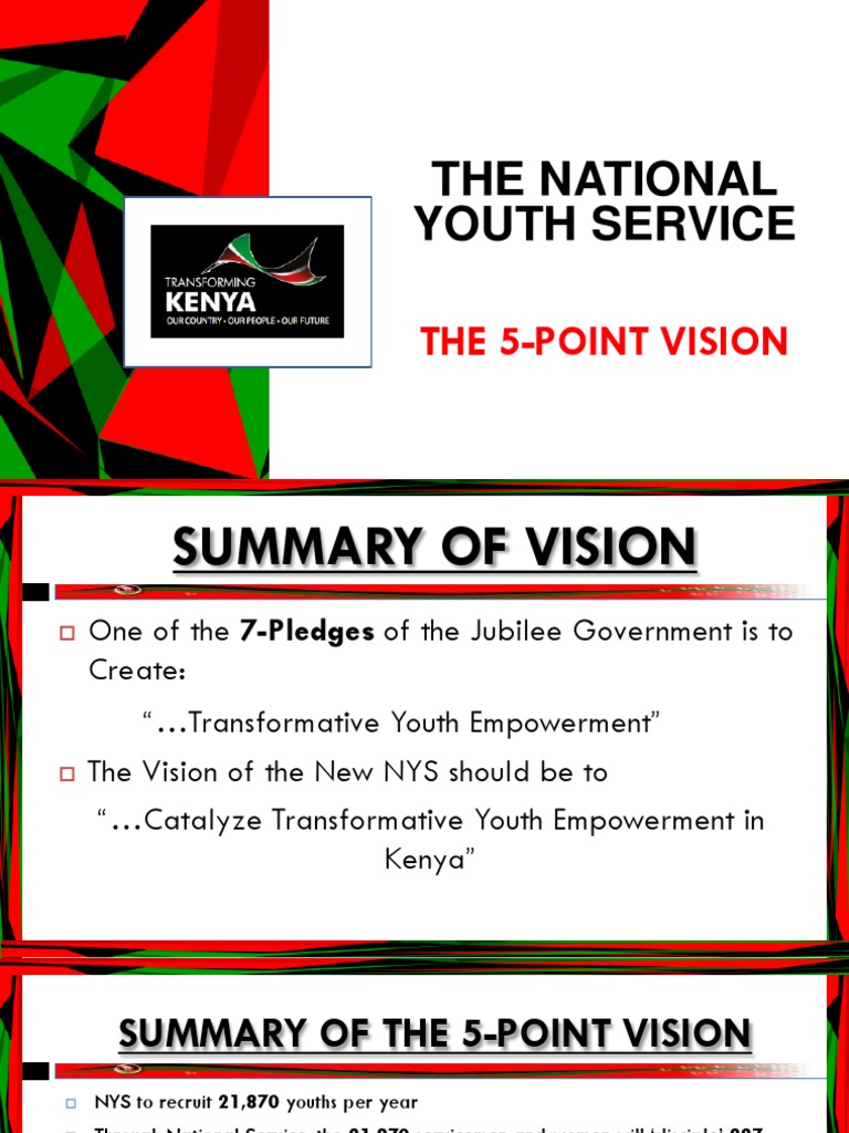 The National Youth Service The 5 Point Vision | PDF | Further Education ...