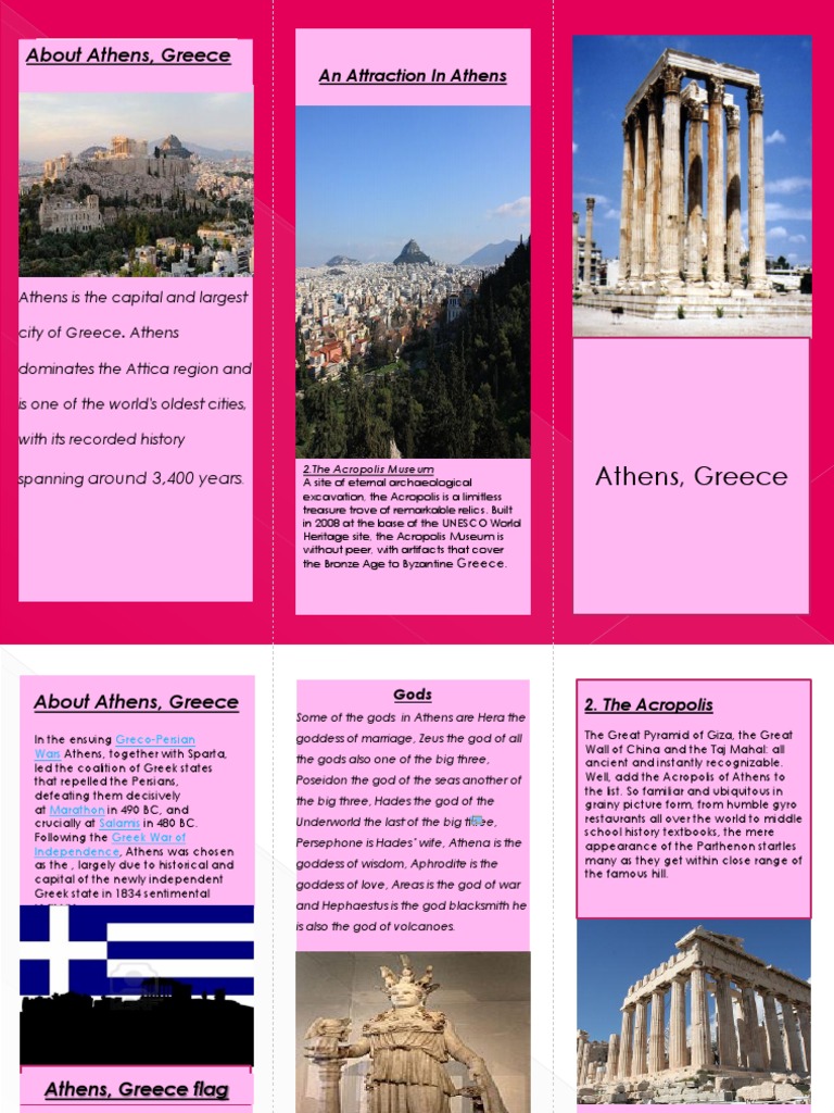 My Awesome Brochure About Athens Greece 1 | PDF | Athens | Ancient Greece