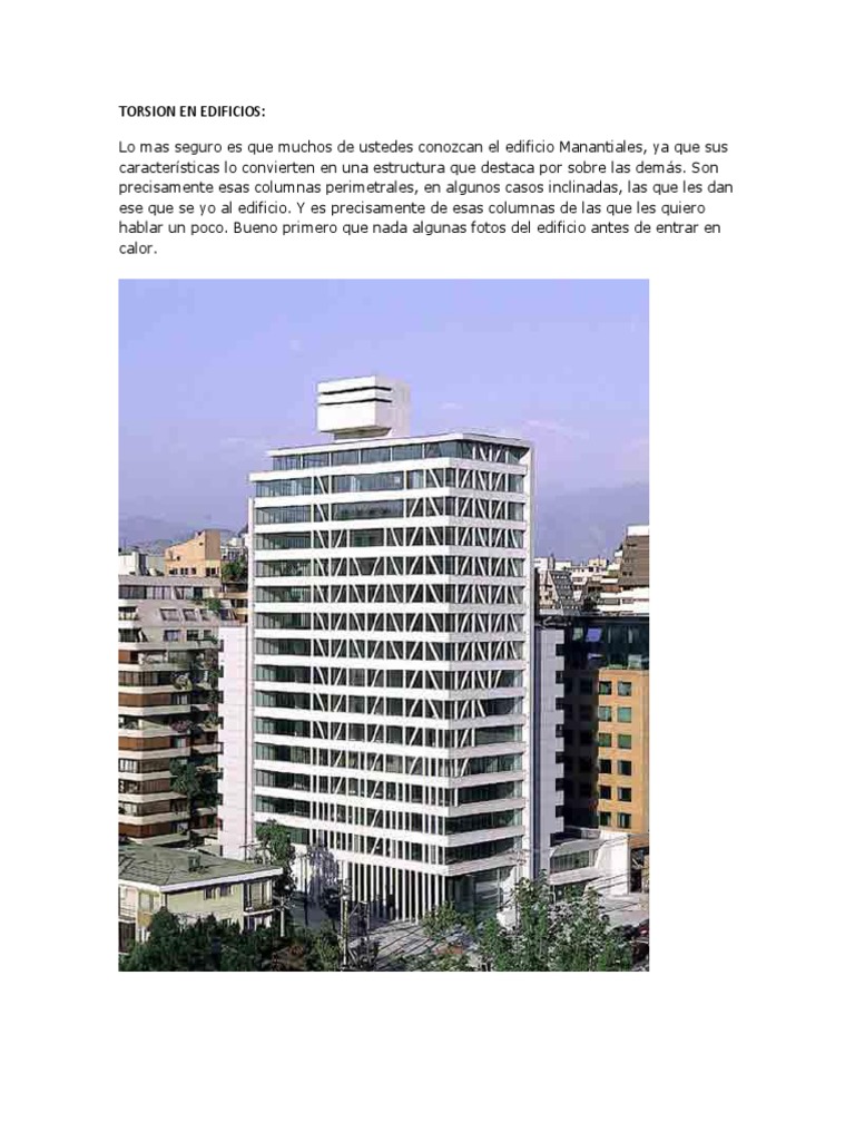 Torsion en Edificios | PDF | Temblores | Science