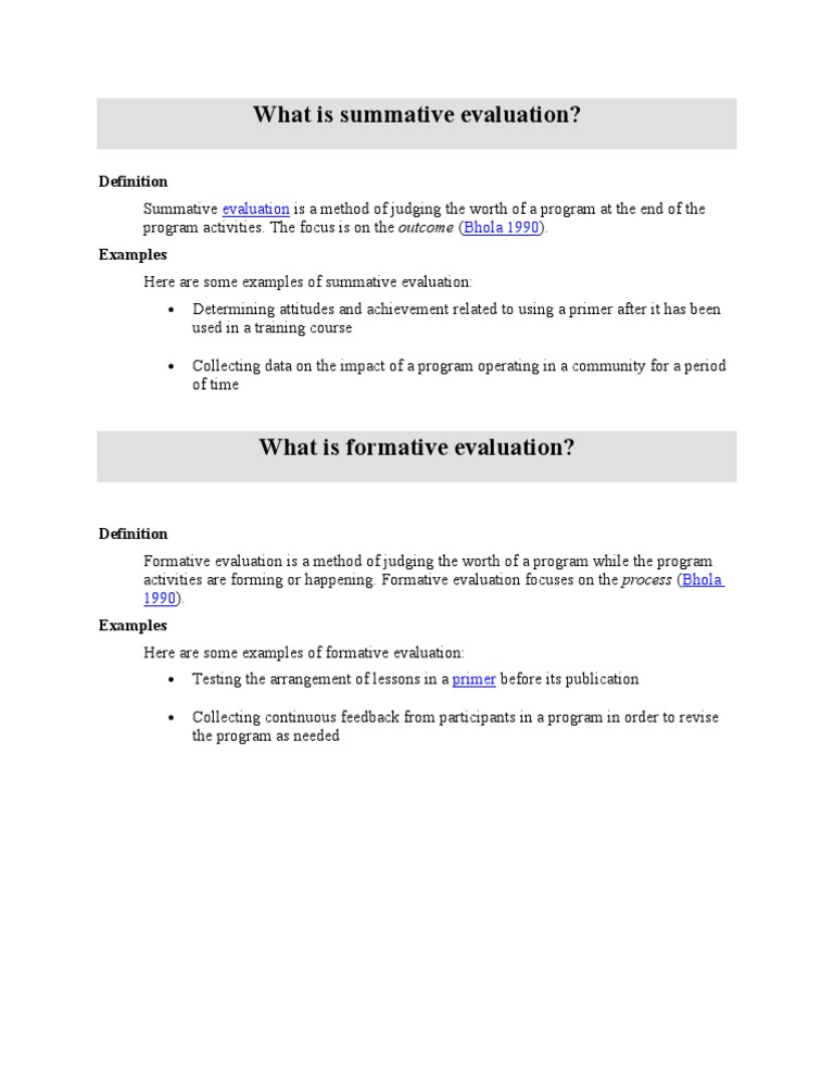 What Is Summative Evaluation | PDF | Art