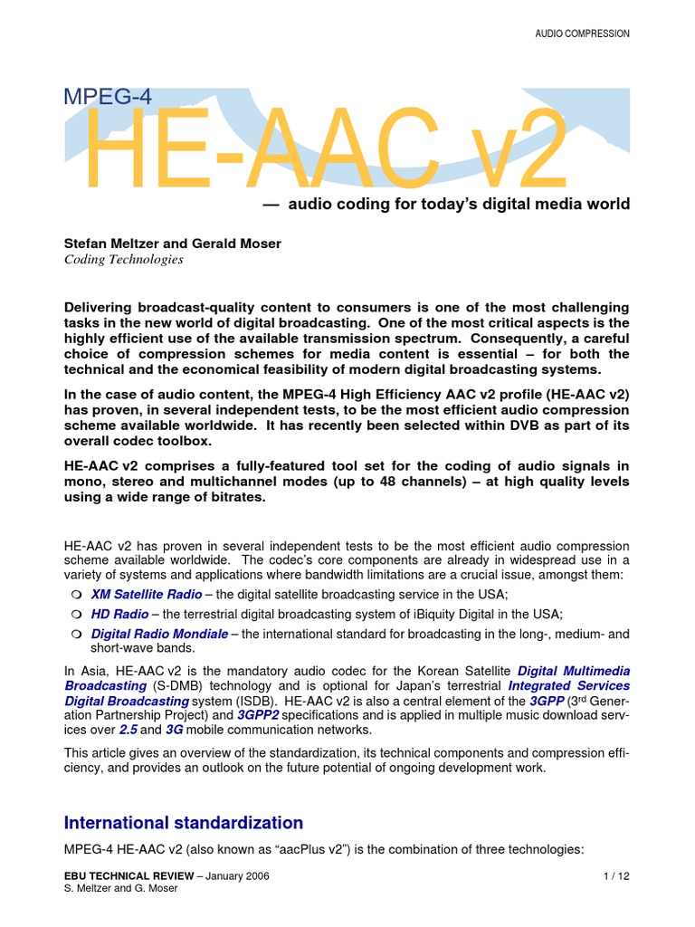 HE-AAC v2.pdf | Codec | Multimedia
