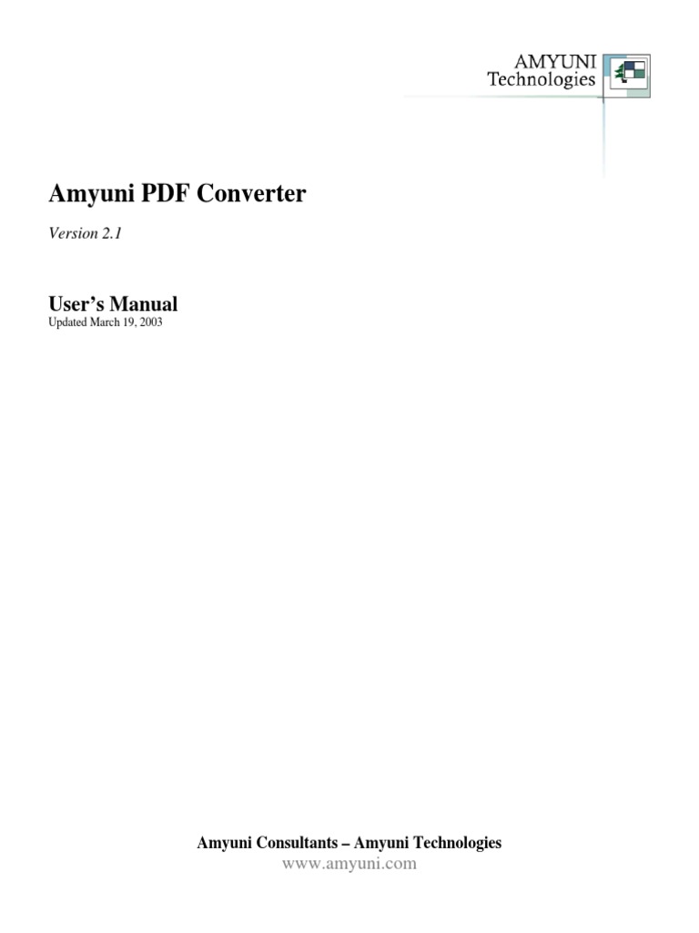 Amyuni PDF Converter | Download Free PDF | Data Compression | Portable ...