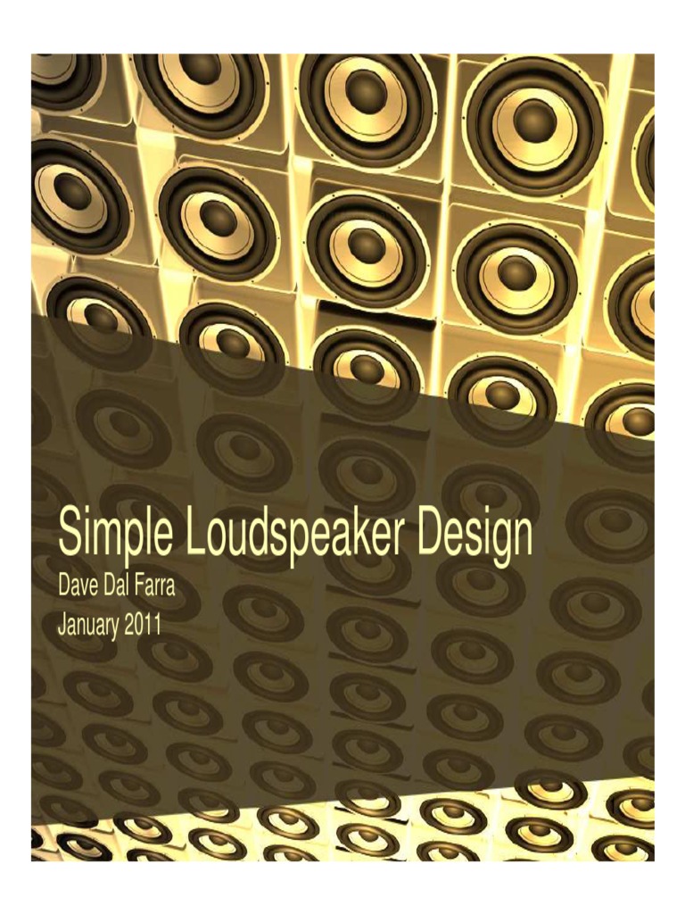 Free Tools for Loudspeaker Design | PDF | Loudspeaker ...