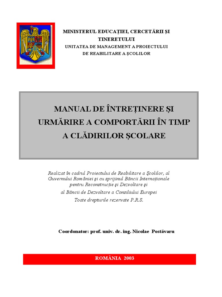 Manual Mentenanta Cladiri | PDF