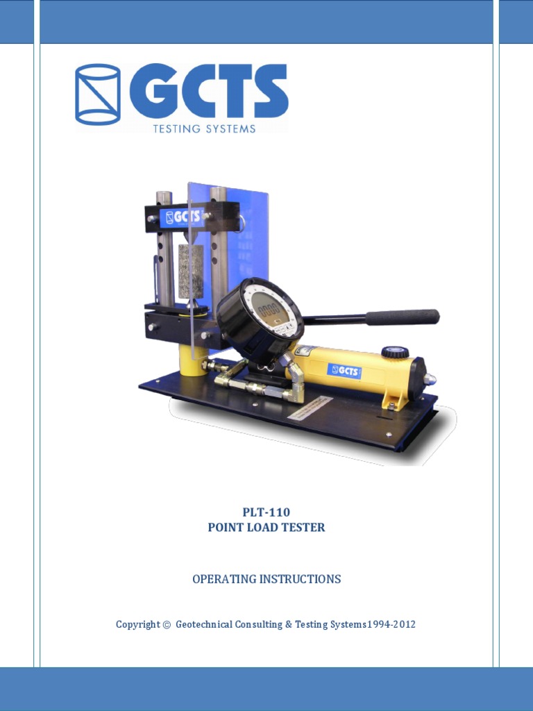 Instructions Manual PLT 110 (v2) | PDF | Pascal (Unit) | Calibration