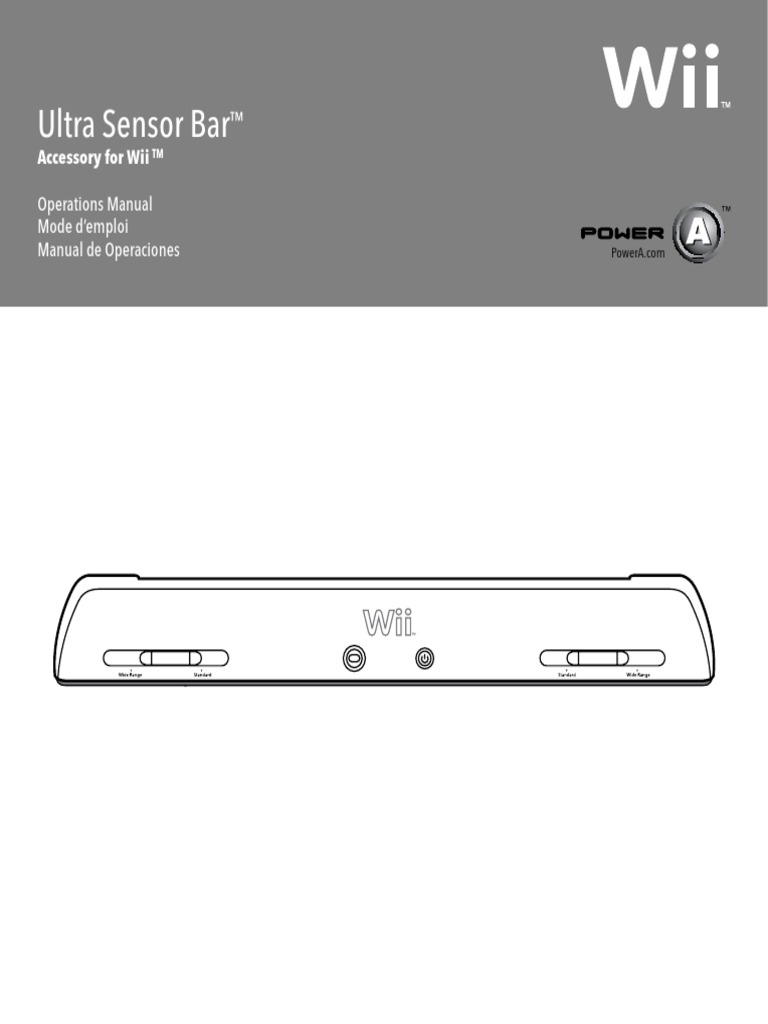 Wii Ultra Sensor Bar Manual | PDF | Energy Storage | Galvanic Cells