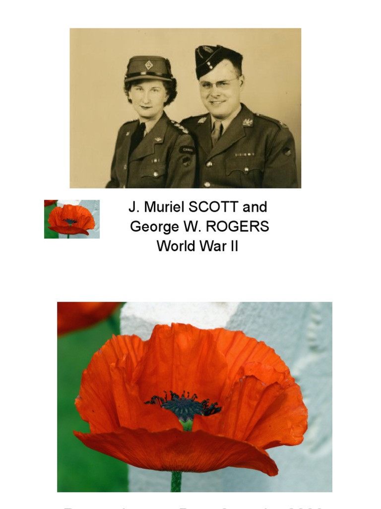 J. Muriel SCOTT and George W. ROGERS World War II | PDF | Military ...