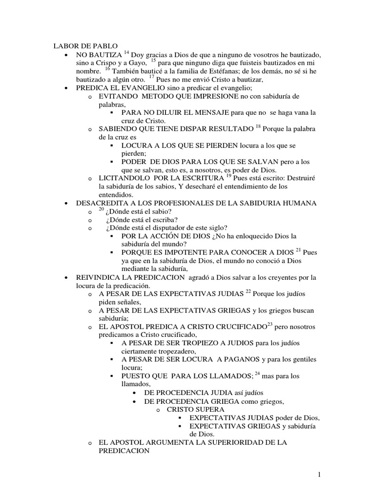1 Corintios bosquejo | Cristo (título) | Primera epístola a los corintios