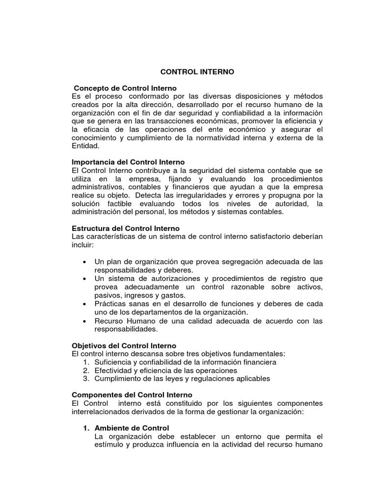 Modelos de Control Interno | PDF | Cobit | Planificación