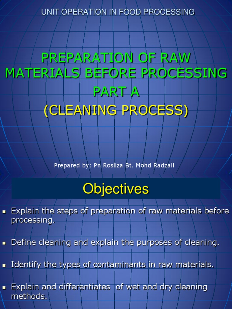 Bab 1 - Preparation of Raw Material Part A | PDF | Washing Machine | X Ray