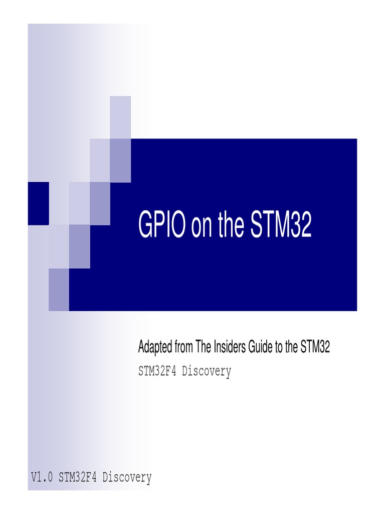 GPIO STM32 STMF4Discovery | PDF | Electronic Circuits | Computer ...