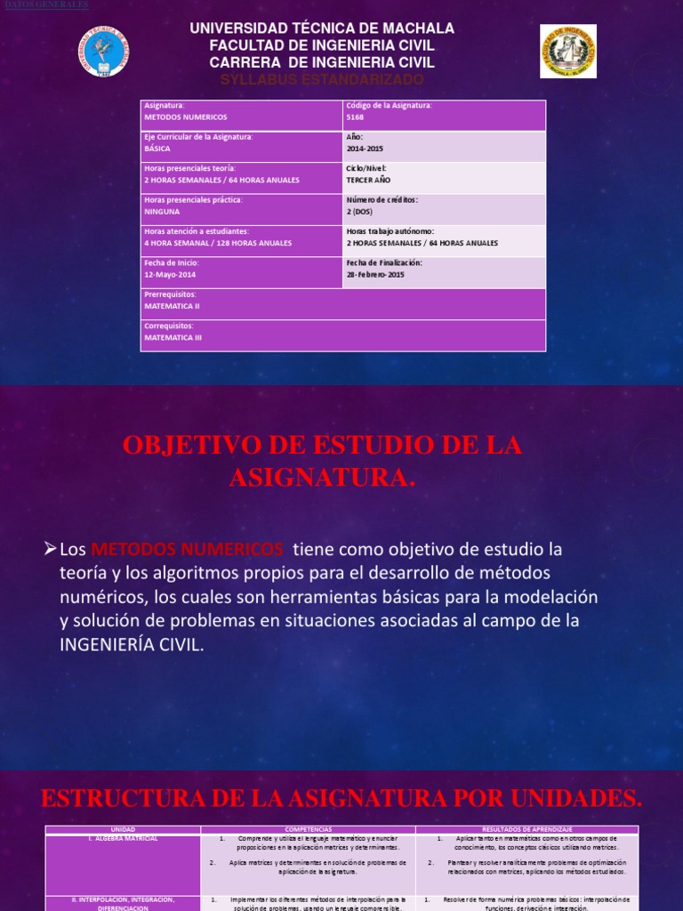 Presentacion Metodos Numericos | PDF | Análisis numérico | Ecuaciones