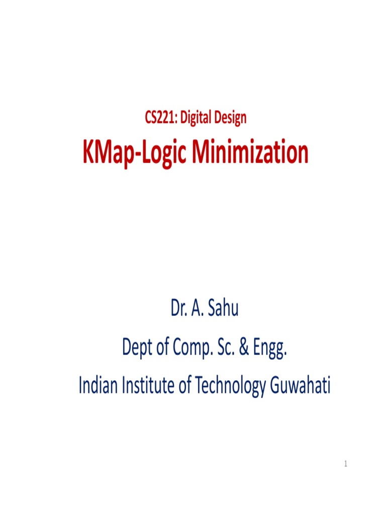 Kmap Logic Minimization Kmap Logic Minimization | PDF | Theoretical Computer Science | Logic