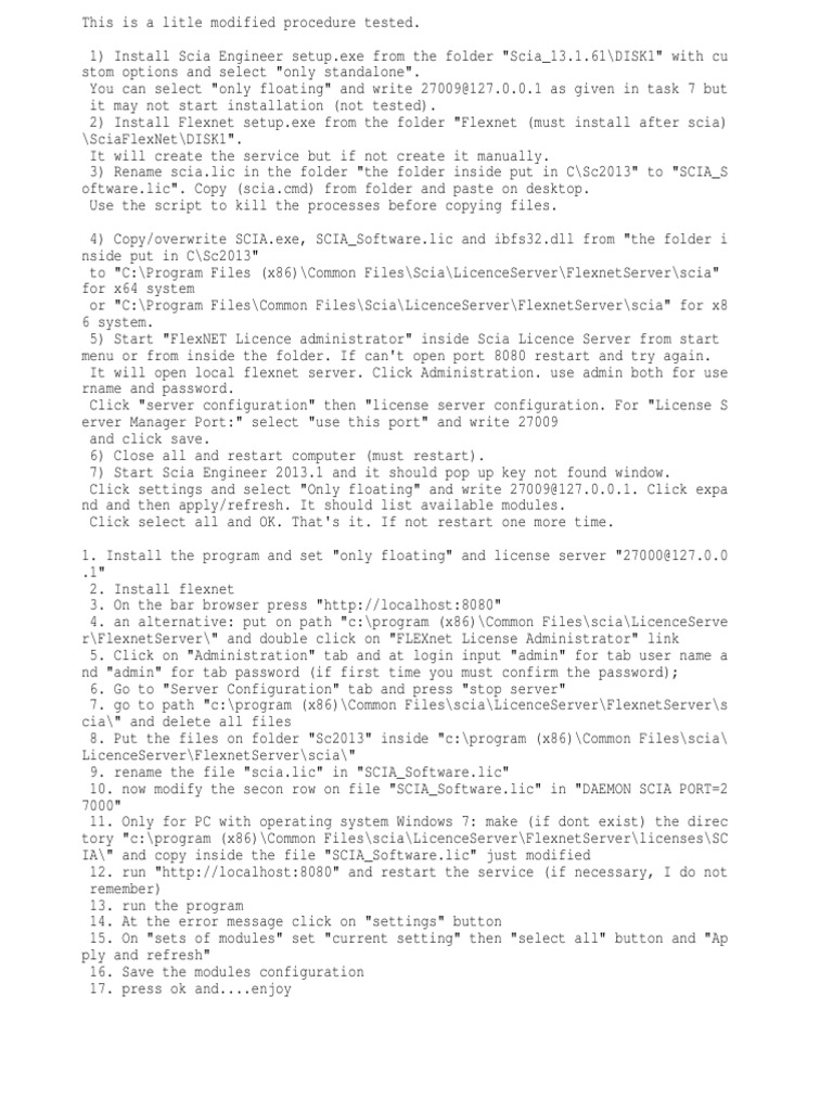 Readme Scia | PDF | Tab (Gui) | Computer File