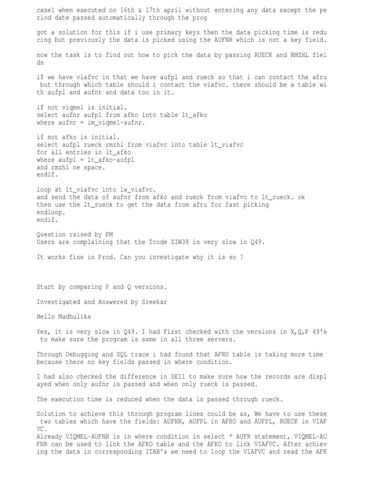 Iw38 Case Study | PDF | Database Index | Data Management Software