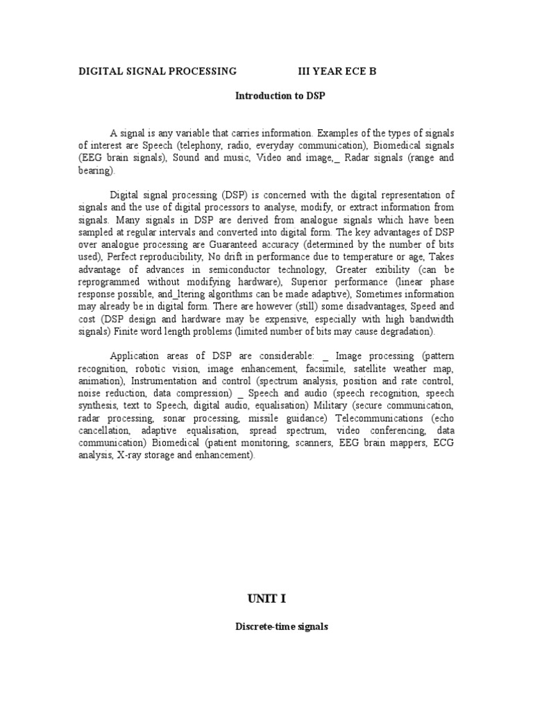 Understanding Digital Signal Processing: An Introduction to Discrete-Time Signals, Linear Time ...