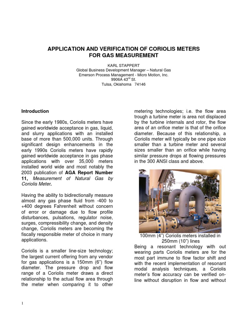 Coriolis Flow Measurement | PDF | Calibration | Flow Measurement