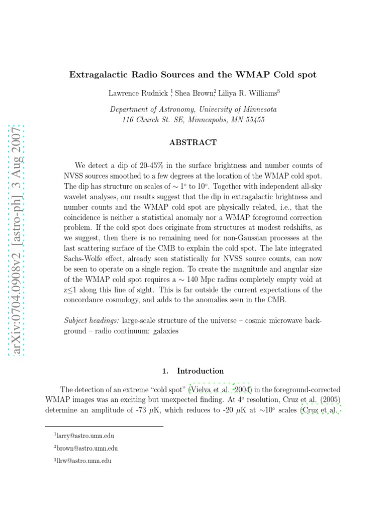 Extragalactic Radio Sources | PDF | Cosmic Microwave Background ...