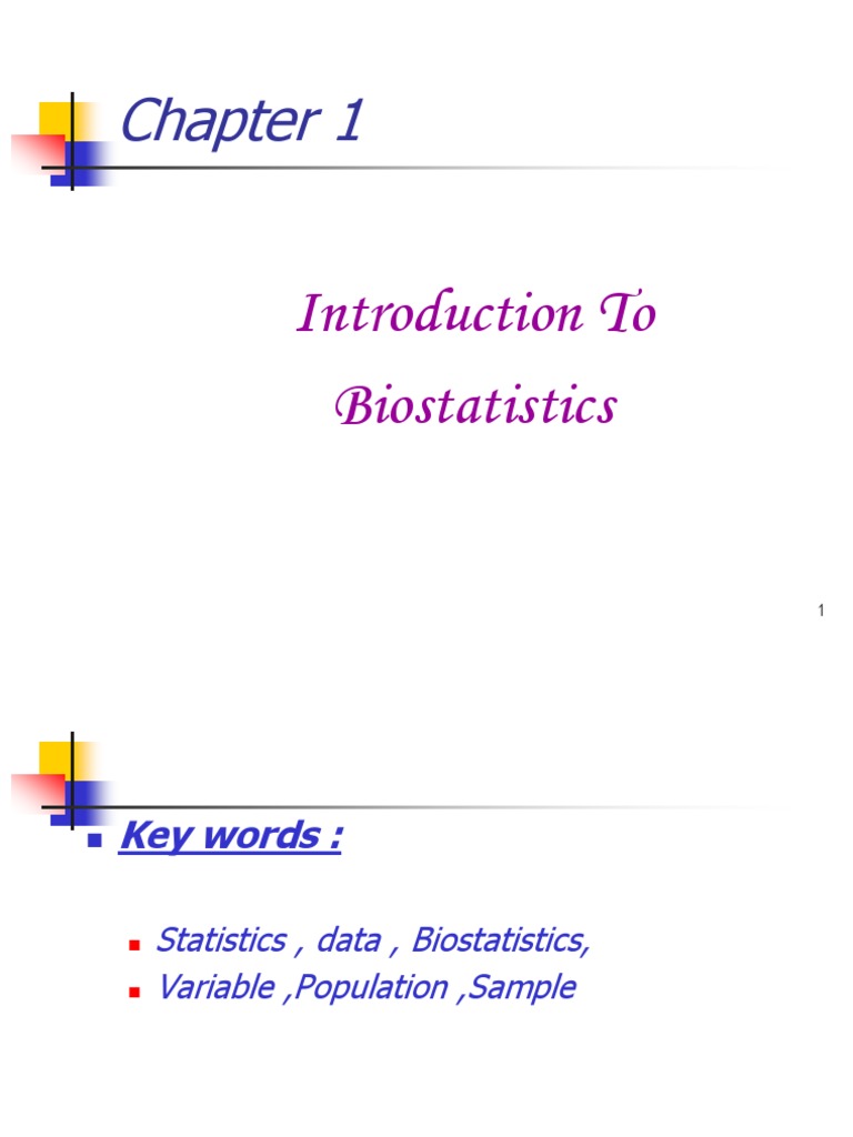 Introduction To Biostatistics | PDF | Level Of Measurement ...