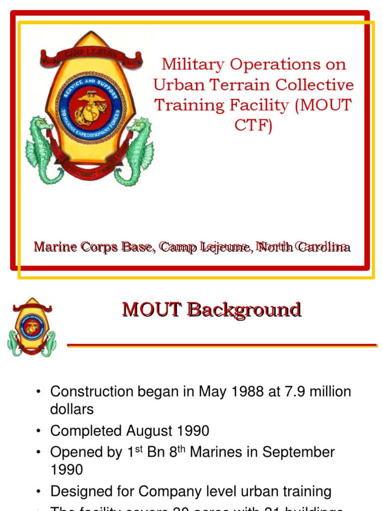 Military Operations On Urban Terrain Collective Training Facility (MOUT ...